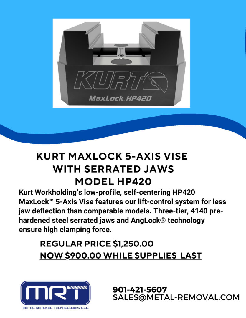 Kurt Maxlock 5-Axis Vise with Separated Jaws Model HP420 | Metal ...
